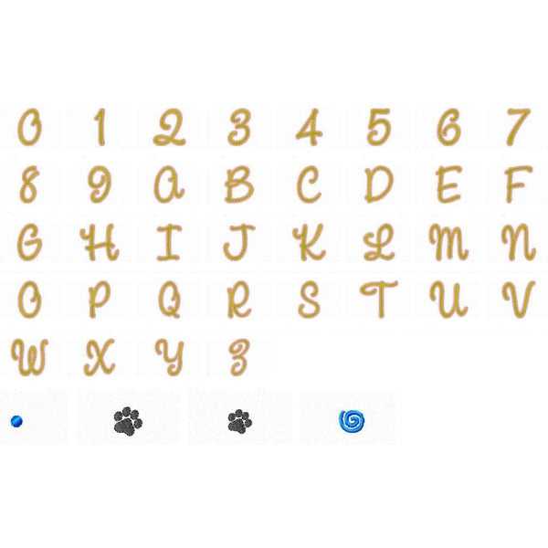 Vintage Chloe Embroidery Font | Embroidery Boutique