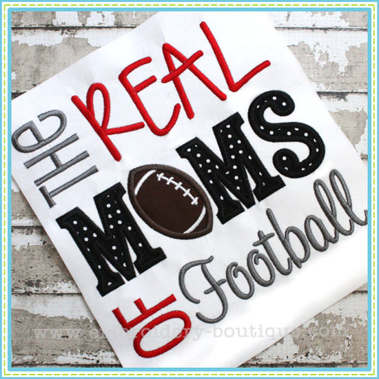 Real MOMS of Football Applique | Embroidery Boutique