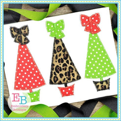 Trees Trio Zigzag Applique | Embroidery Boutique