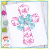 Motif Cross with Big Bow Design