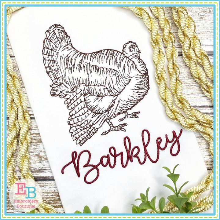 Turkey Embroidery Design